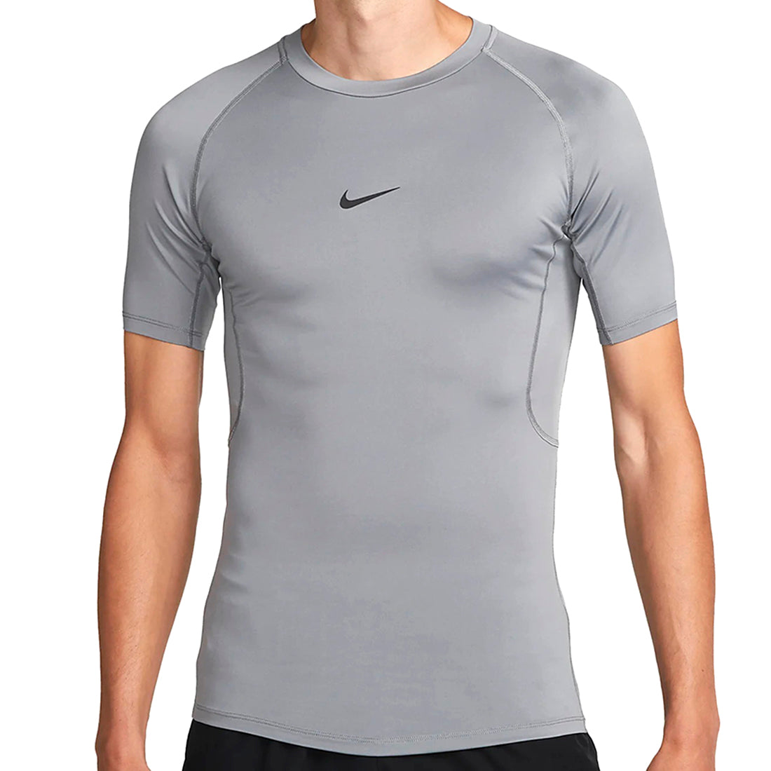 M Np Df Tight Top Ss - Smoke Grey/Black – The Boot Room